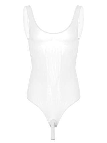 Msemis Mens Sexy One Piece Thong Bodysuit Mesh Sheer Sheath Underwear Leotard Jumpsuit