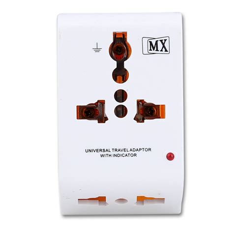 Mx 3 Pin Traveller Universal Socket Plug Type D Worldwide Travel Adaptor Multiplug