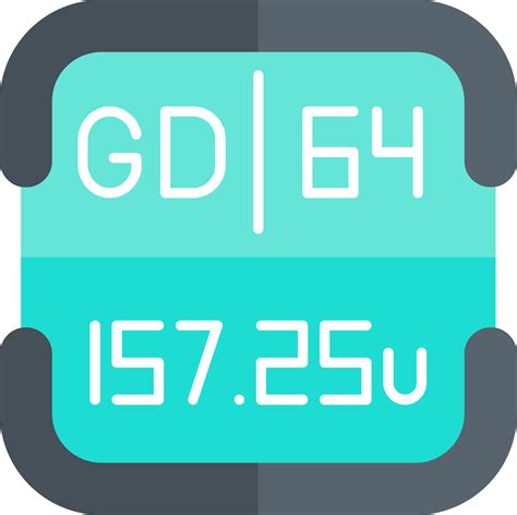Gadolinium Periodic Table Element 49290148 Vector Art At Vecteezy