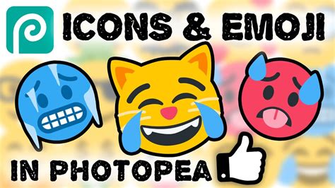 How To Add Icons And Emoji In Photopea Super Quick And Easy Technique