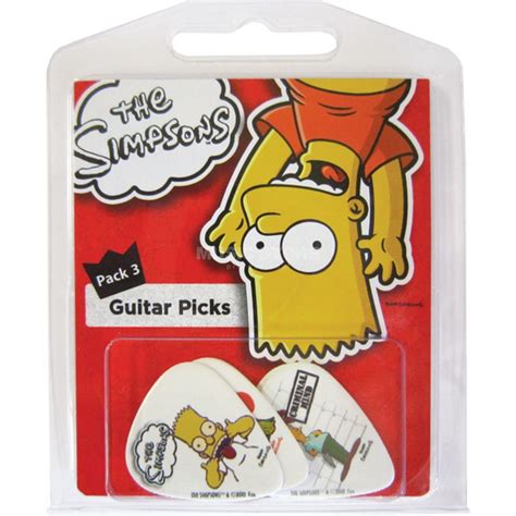 Grover Allman The Simpsons Plectrum Set 3 5 Pack Medium Music Store