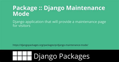 Django Packages Django Maintenance Mode