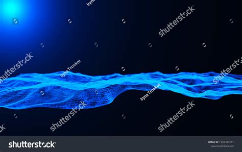 데이터 시각화 추상파 디지털 배경 3d 스톡 일러스트 1949380111 Shutterstock