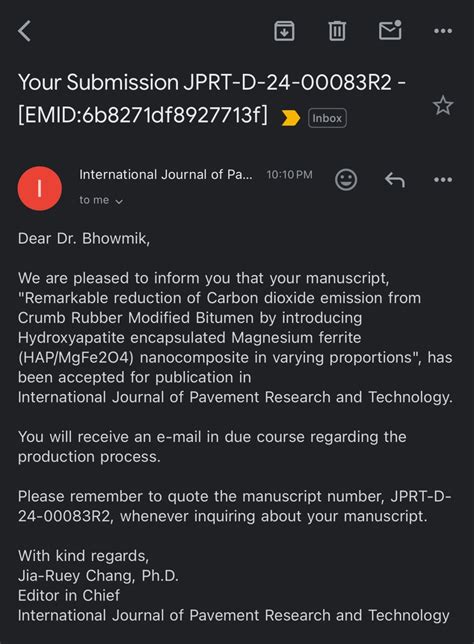 Dr Priyam Nath Bhowmik On Linkedin I Am Thrilled To Announce That My Second Journal Paper Has