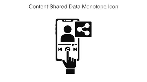 content shared data monotone icon in powerpoint pptx png and editable