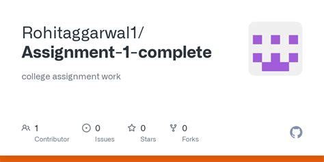 Github Rohitaggarwal1assignment 1 Complete College Assignment Work