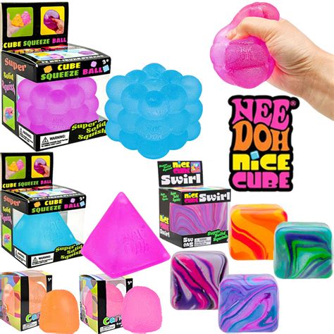 Schylling Needoh Nice Cube Squishy Fidget Toy Slime Đồ Chơi Giải Nén