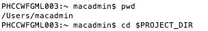 Macos Call Cd In Shell Script Stack Overflow