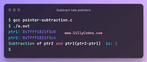 Pointer Arithmetic In C Language Sillycodes