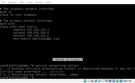 Konfigurasi Dasar Linux Debian