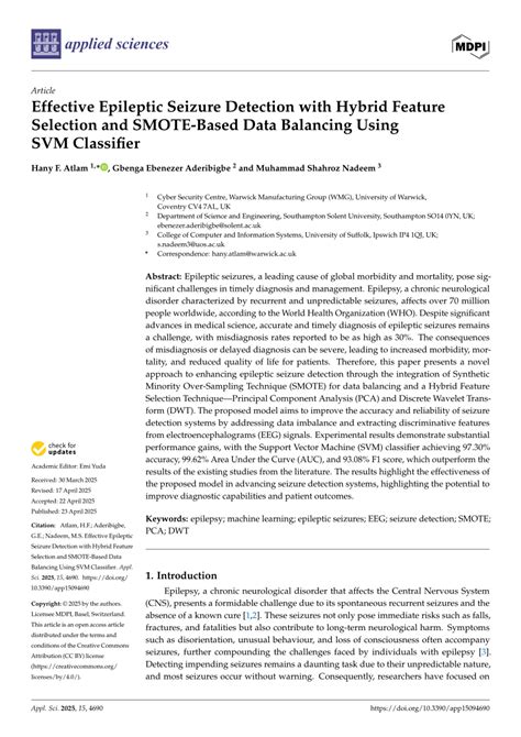 Pdf Effective Epileptic Seizure Detection With Hybrid Feature