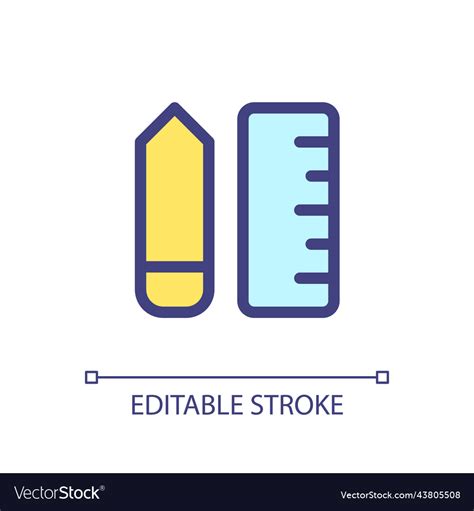 Stationery Pixel Perfect Rgb Color Ui Icon Vector Image