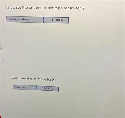 Solved Using The Following Returns Calculate The Arithmetic Chegg