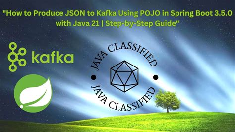 How To Produce Json To Kafka Using Pojo In Spring Boot 350 With Java 21 Step By Step Guide