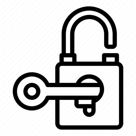 Key Lock Padkey Safety Unlock Icon