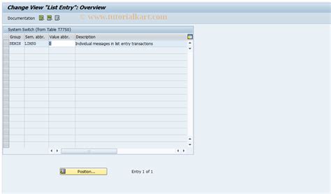 OOLA SAP Tcode List Entry OOLA SAP Tcode List Entry
