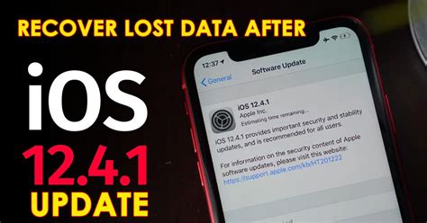 4 Ways How To Recover Lost Data After IOS 12 4 1 Update