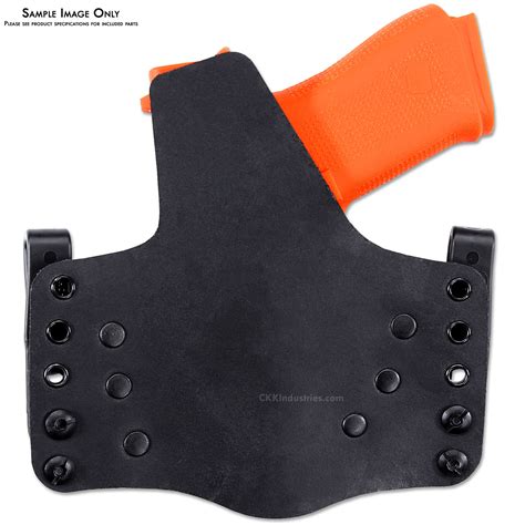 Hybrid Holster Making Kit W Cowhide Leather Backer Kydex® Black Small Rh