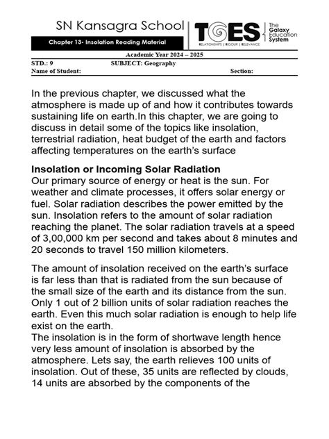 Chapter 13 Insolation Reading Material Lms Pdf Earth Atmosphere