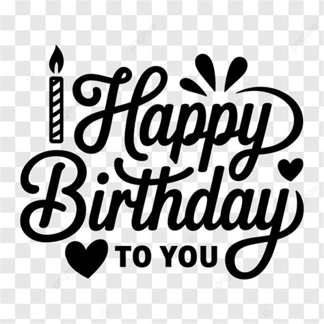 Imágenes De Cumpleaños En Blanco Y Negro Plantilla Feliz Cumpleaños