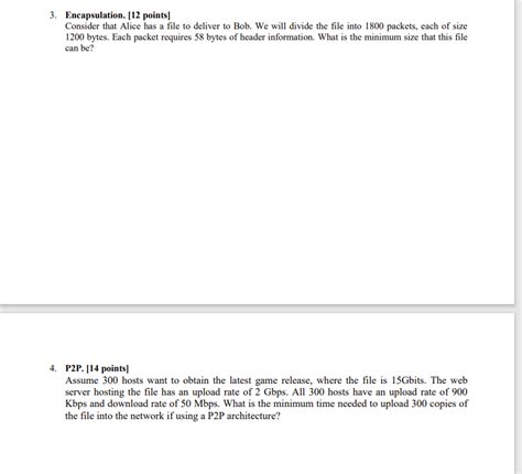 Solved 3 Encapsulation 12 Points Consider That Alice Has