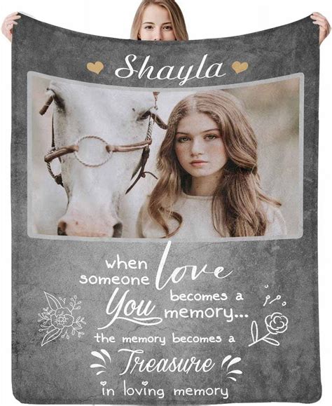 Custom Memorial Blanket For Loss Of Loved One A Letter From Heanven