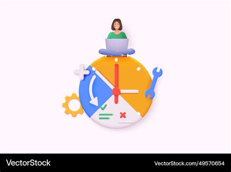 Time Management Concept Organization Royalty Free Vector