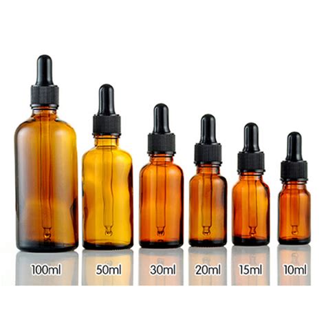 10ml 15ml 30ml 50ml 100ml Amber Glass Bottle With Lotion Sprayer Essential Oil Spray Glass