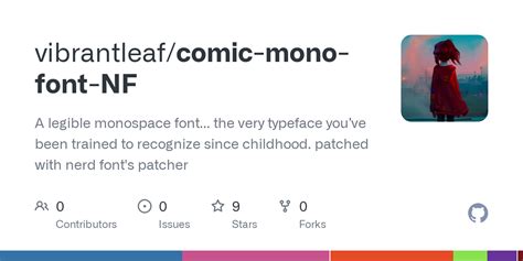 Github Vibrantleafcomic Mono Font Nf A Legible Monospace Font