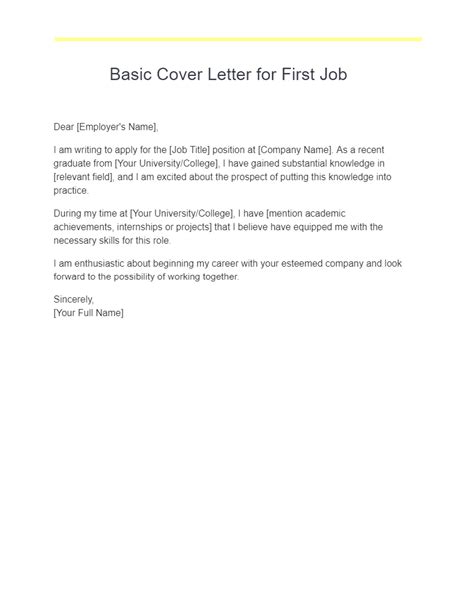 17 Basic Cover Letter Examples How To Use Guide Examples