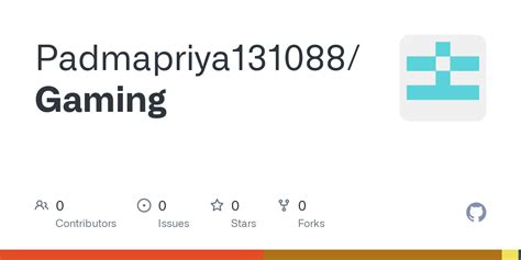 Github Padmapriya131088gaming