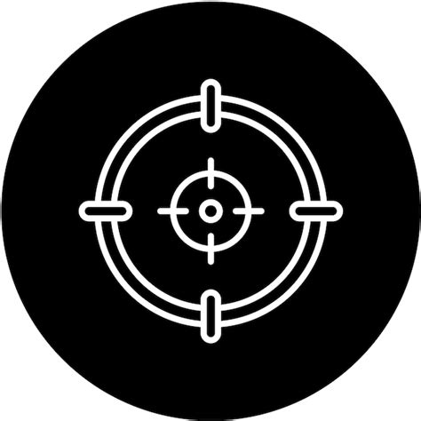 Premium Vector Army Target Icon Style