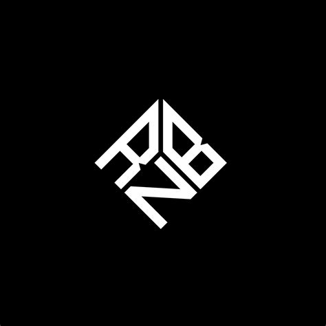 Rnb Letter Logo Design On Black Background Rnb Creative Initials
