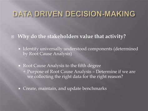 Data Driven Decision Making Presentation PPTX