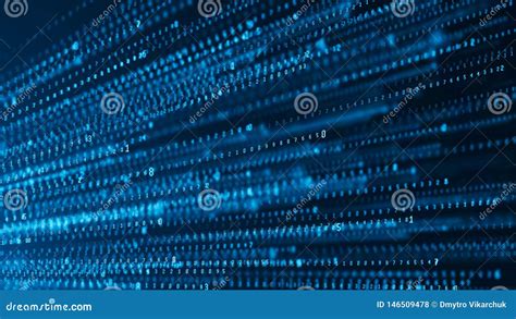 Binary Code Abstract Technology Background Big Data Coding Or Hacker Concept Binary Code