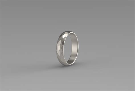 Wedding Ring Facets 3d Model 3d Printable Cgtrader