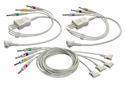 Philips Tc Series Set Of 10 Ecg Leads With 4mm Banana Plug Ends