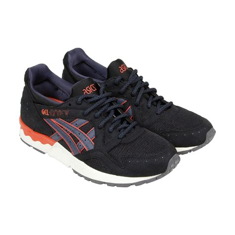 Asics Gel Lyte Iii Mens Black Mesh And Suede Athletic Lace Up Athletic Shoes Ebay