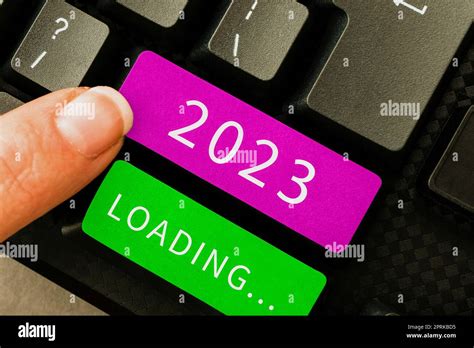 Conceptual Display 2023 Loading Word For A Year Composed Of A Series Of Events That Are