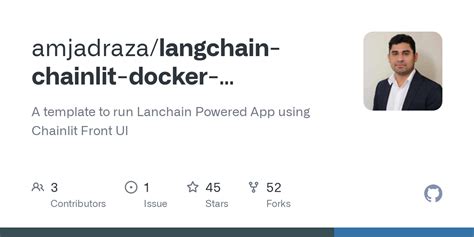 Github Amjadrazalangchain Chainlit Docker Deployment Template A Template To Run Lanchain