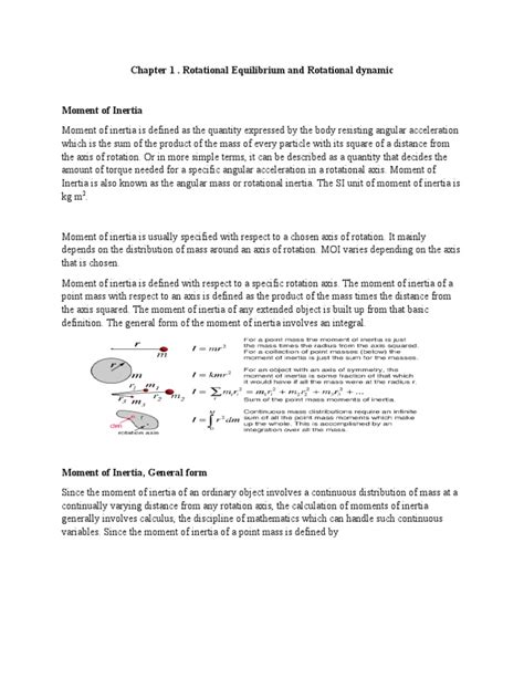 Rotational Equilibrium And Rotational Dynamic 2 Pdf Torque Rotation Around A Fixed Axis