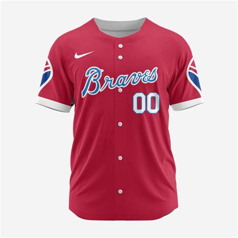 Mlb Atlanta Braves Personalized Alternate Design Concept Baseball Jersey St2403 Floda Shop