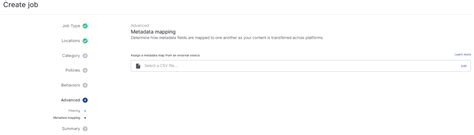 Metadata Import Support Home