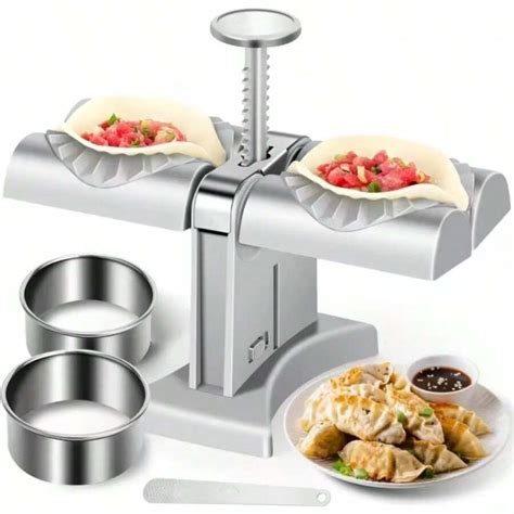 Automatic Dumpling Maker Machine Home Use Dual Head Dumpling Skin Maker Tool Kitchen