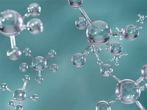 Molecule Structure Under Microscope Molecule Or Atom In A Captivating