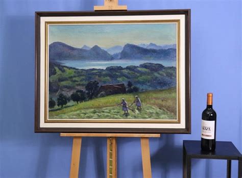 Robert Steiner Gemälde Blick Von Merlischachen Neu Gerahmt Gebraucht In Für Chf 52 Nur