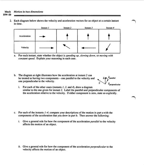 Solved Mech Hw 20 Motion In Two Dimensions 2 Each Diagram