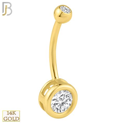 14k Gold Belly Ring Wholesale Body Jewelry