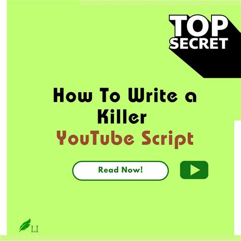 How To Write A Killer Script In 7 Steps Laiba Imran Posted On The