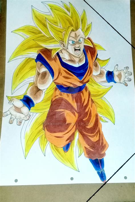 Dibujo De Goku Ssj3 By Zaiko2016 On Deviantart